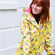 Ladies Lemon Floral Raincoat